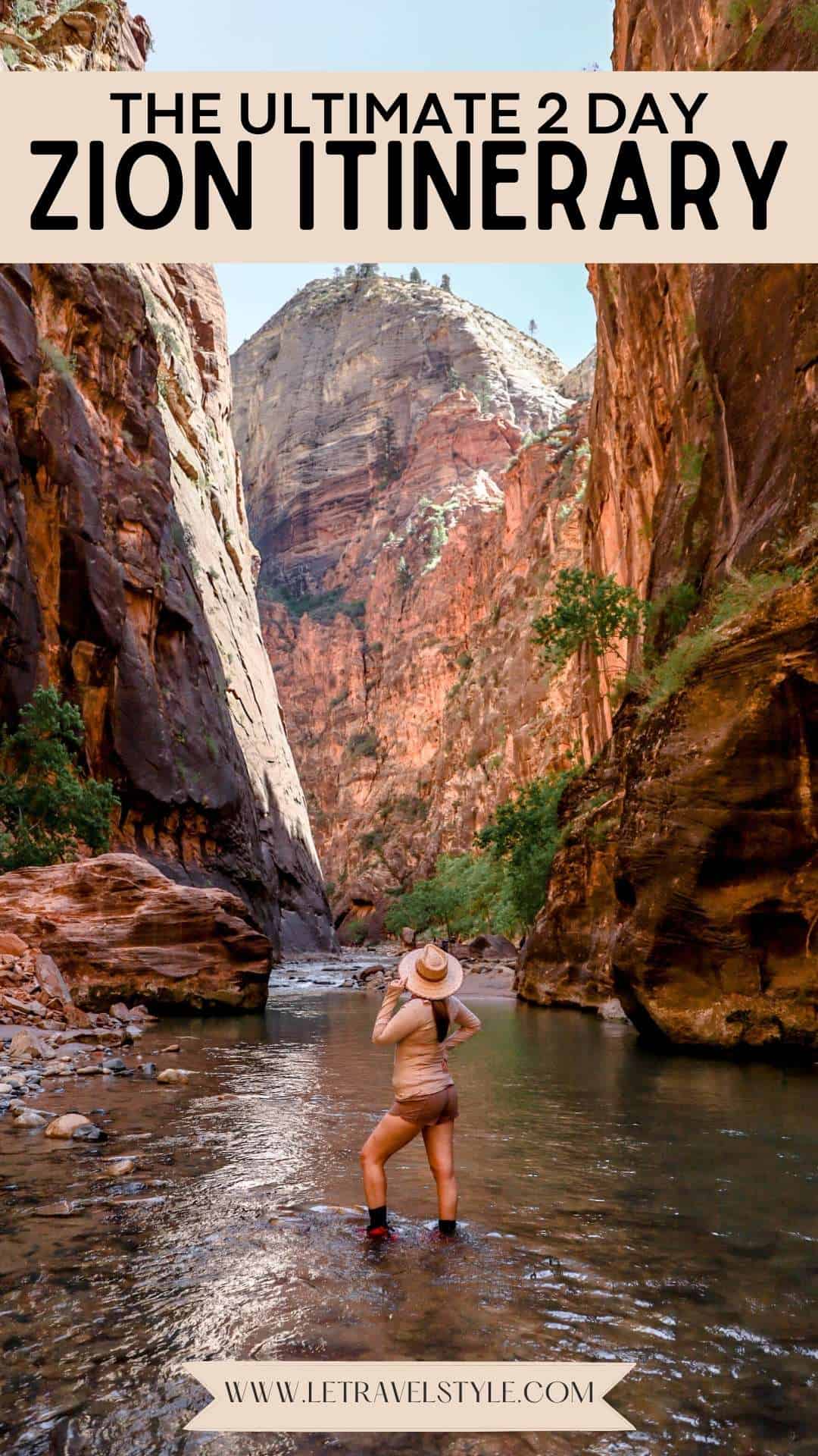 The Best 2 Day Zion National Park Itinerary · Le Travel Style